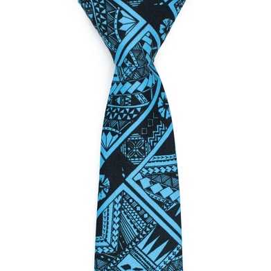 polynesian print ties